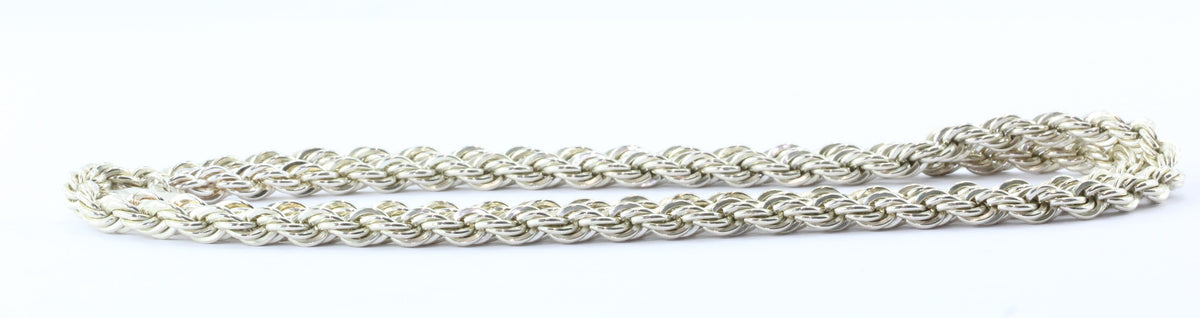 Tiffany & Co Sterling Silver Rope Chain 24" | QUEEN MAY
