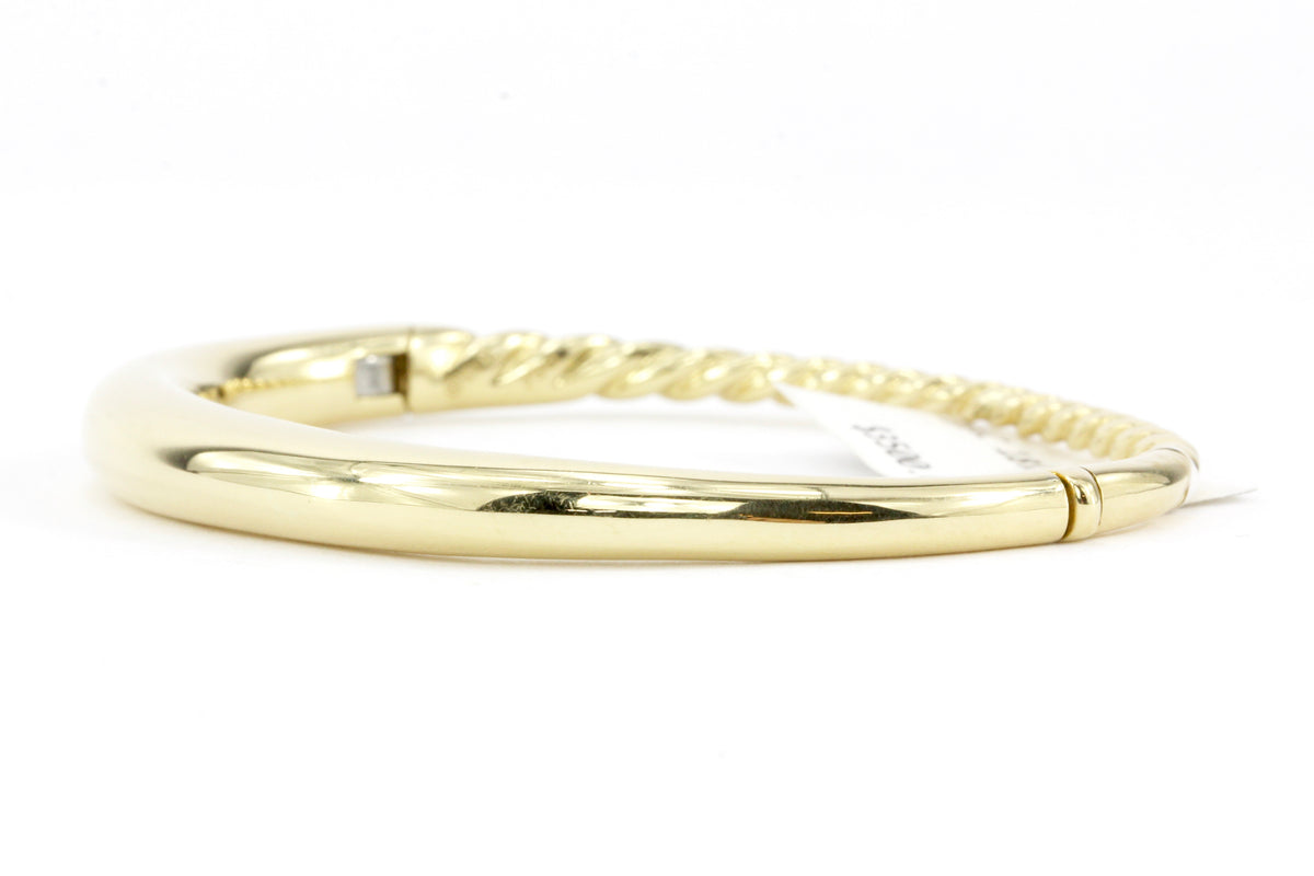 David Yurman Pure Form Smooth Bangle Bracelet in 18K Gold 6.5 mm ...