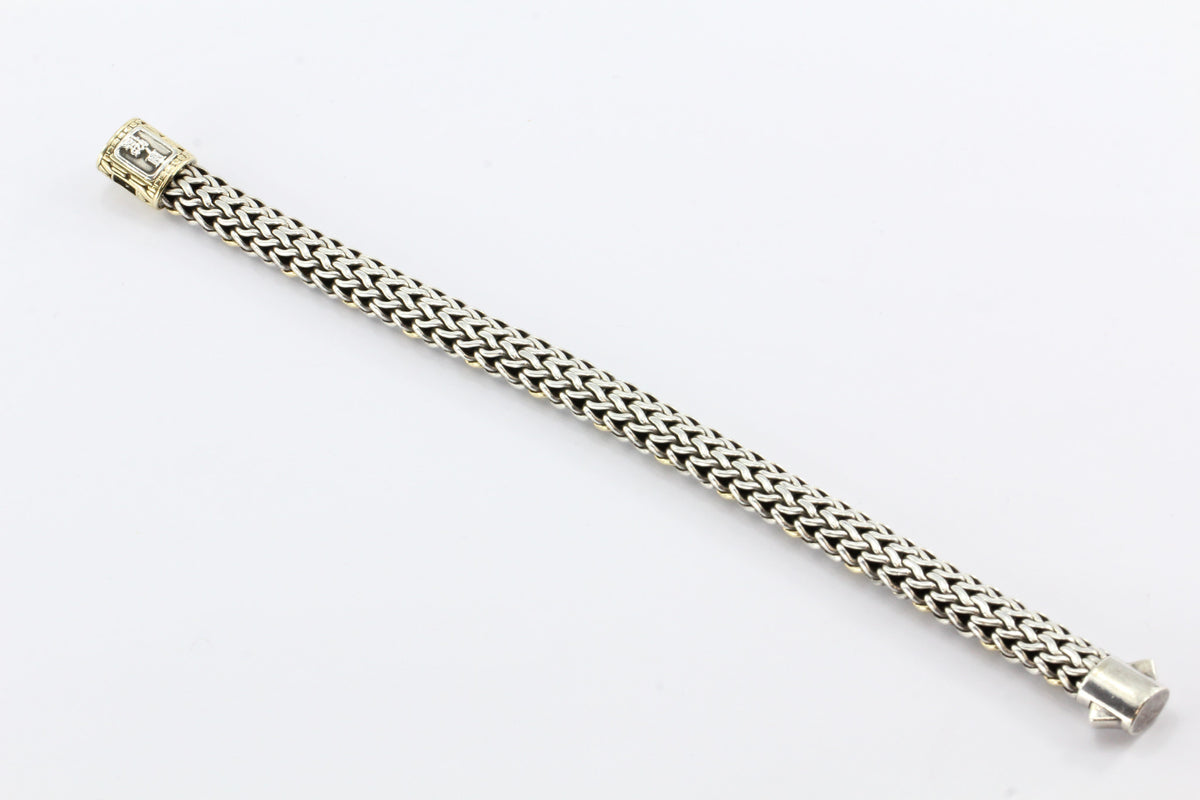 John Hardy Interwoven 18K Gold & Sterling Silver Woven Braid Bracelet ...