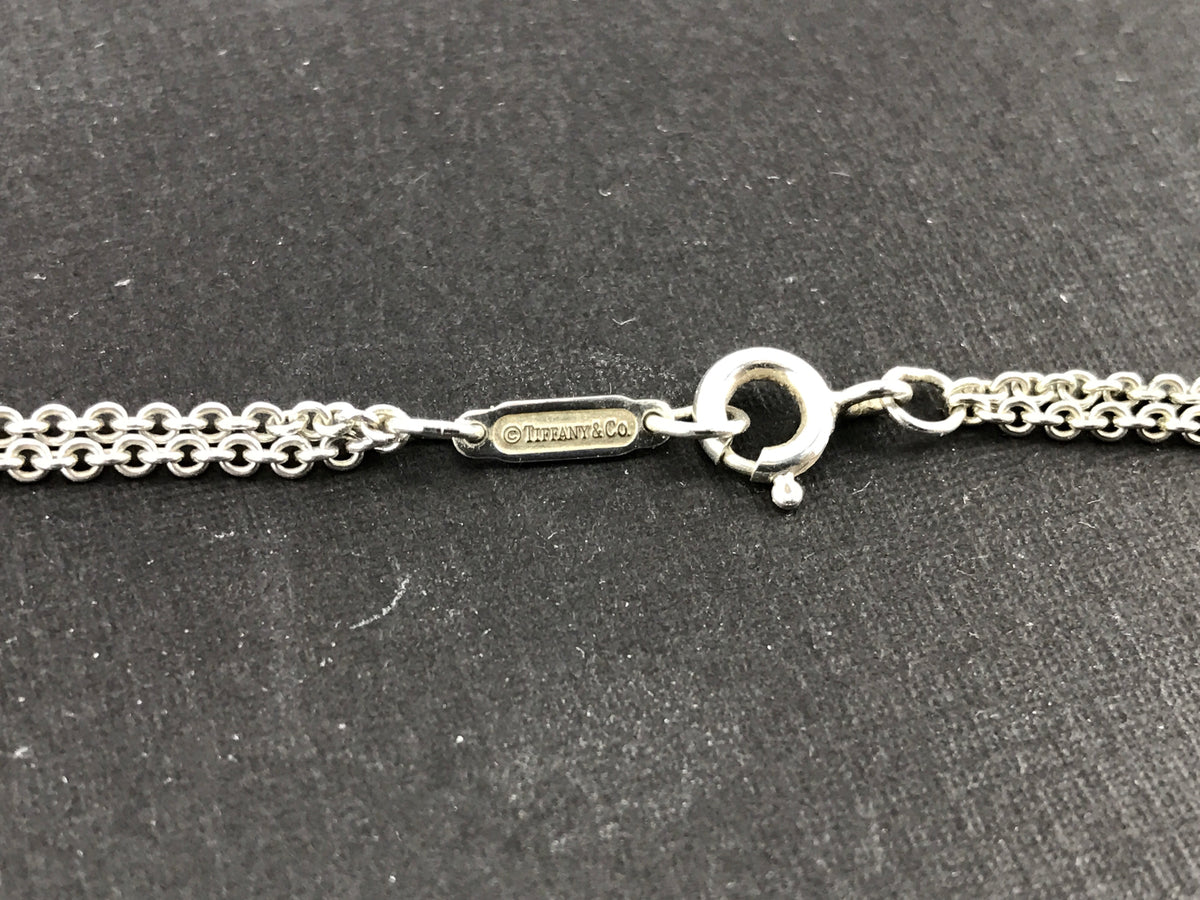 Tiffany & Co Sterling Silver Double Chain Infinity Necklace | QUEEN MAY