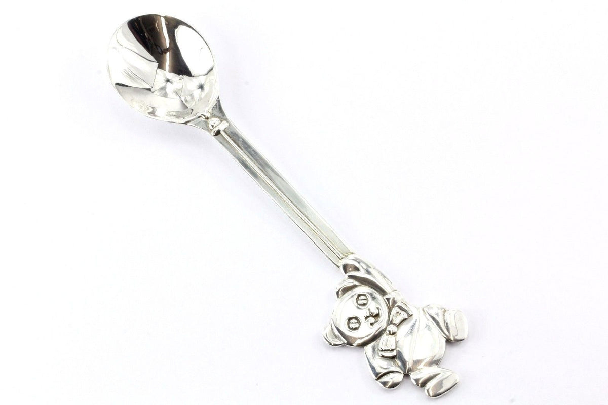 Tiffany & Co. Sterling Silver Teddy Bear Baby Child Feeding Spoon With ...